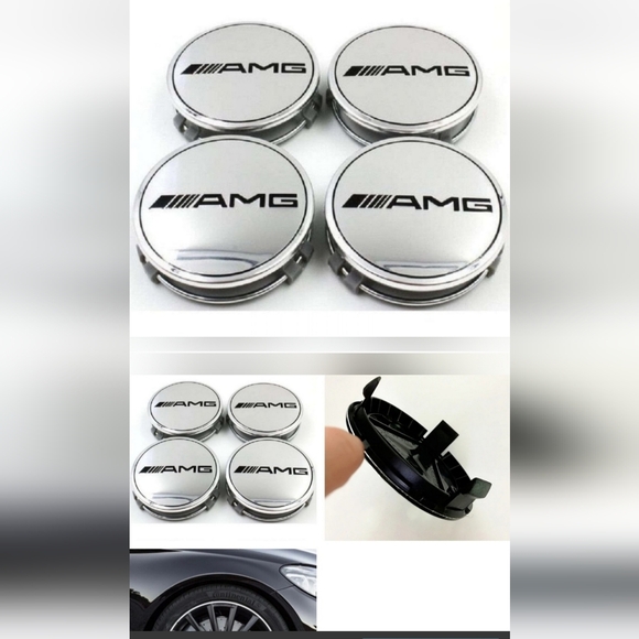 Other | 4 New Mercedes Benz Amg 75mm Rim Center Caps Many Other Logos ...